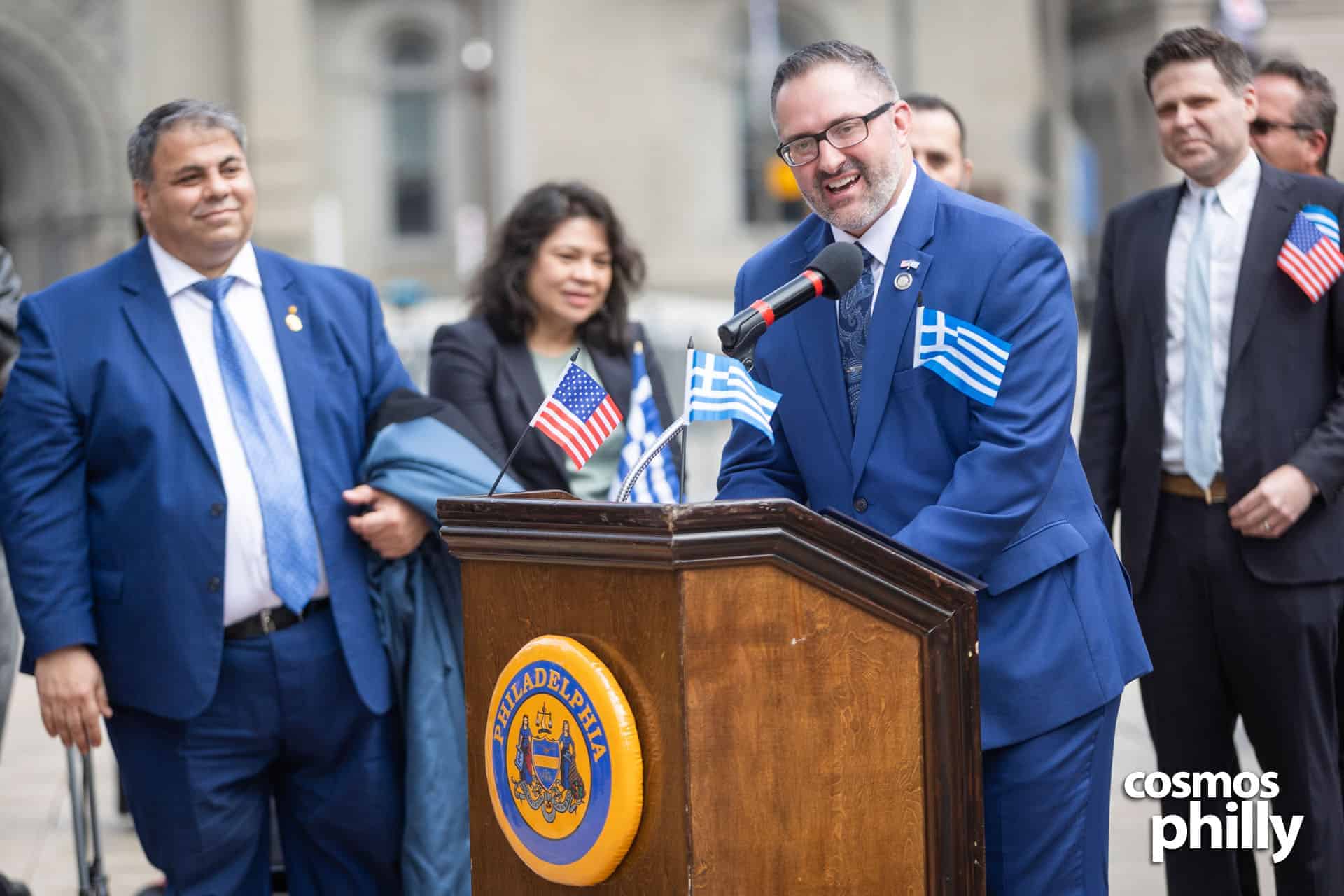Greek Flag Raised Over The City Of Philadelphia ⋆ Cosmos Philly