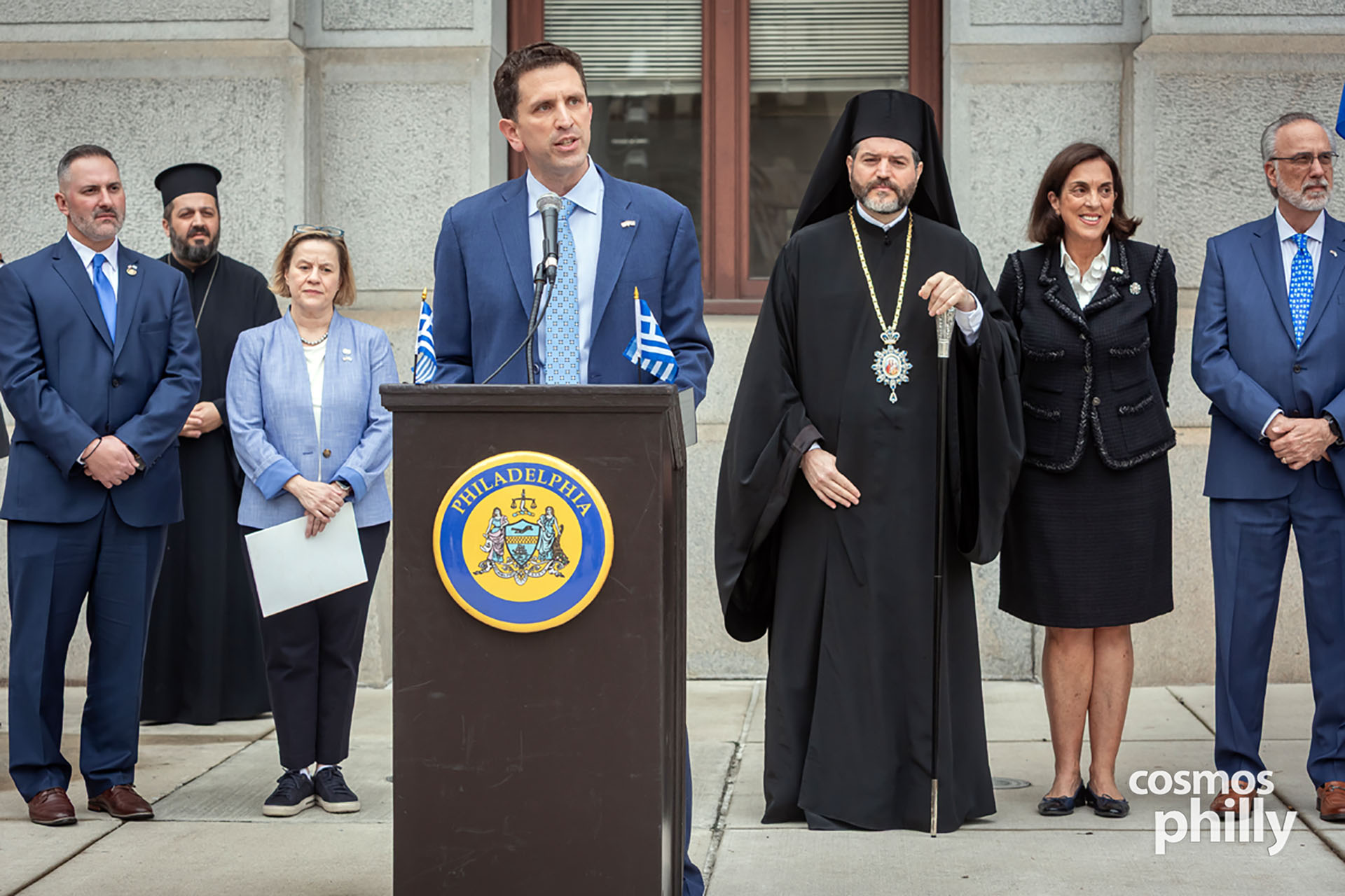 Greek Flag Raising Ceremony At Philadelphia City Hall – Highlights ...