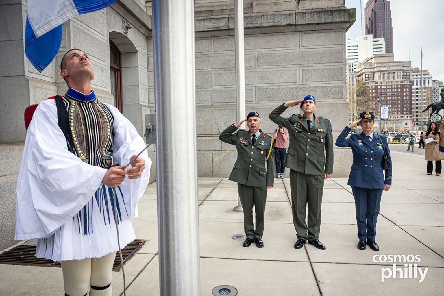 Greek Flag Raising Ceremony At Philadelphia City Hall – Highlights ...