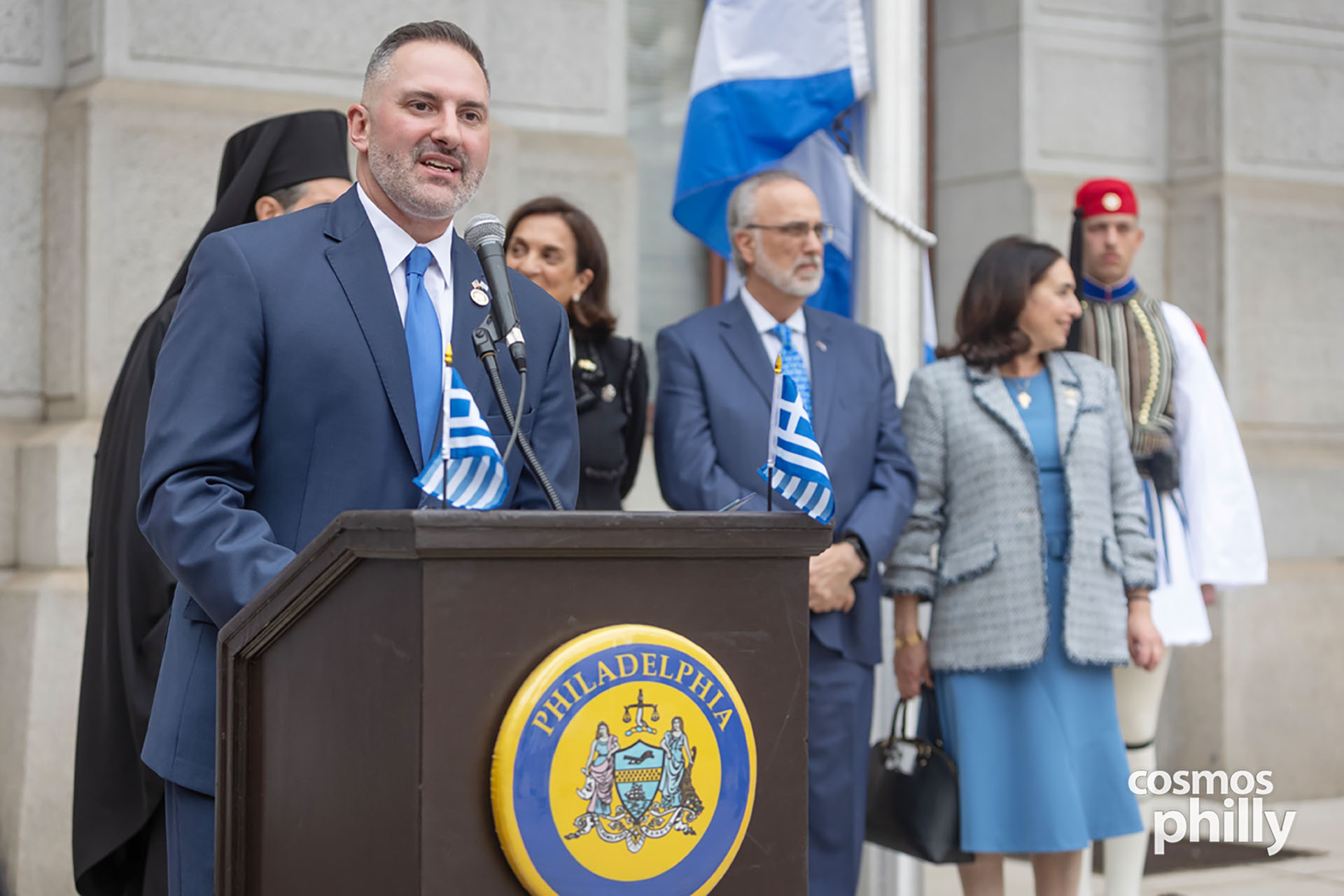 Greek Flag Raising Ceremony At Philadelphia City Hall – Highlights ...