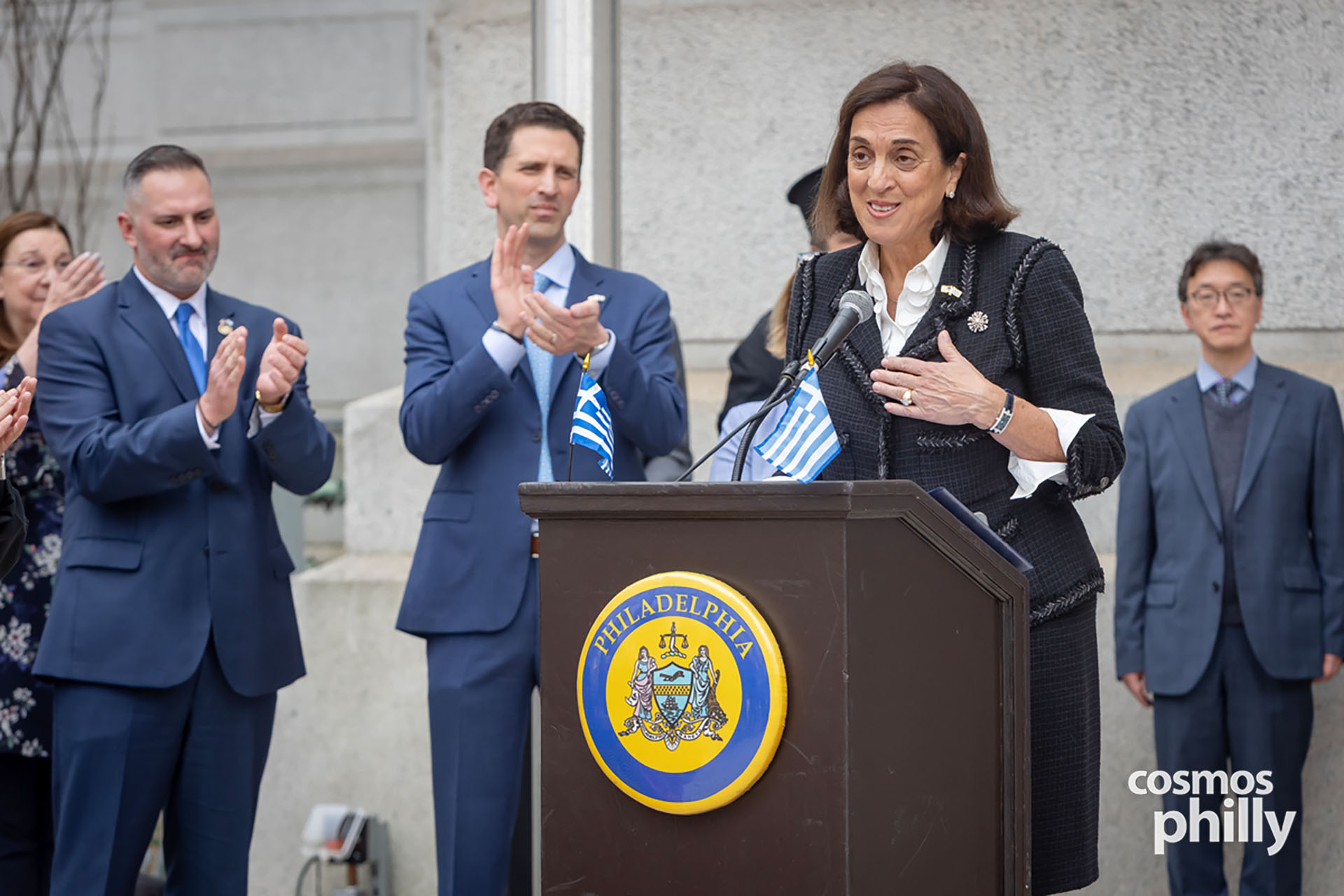 Greek Flag Raising Ceremony At Philadelphia City Hall – Highlights ...