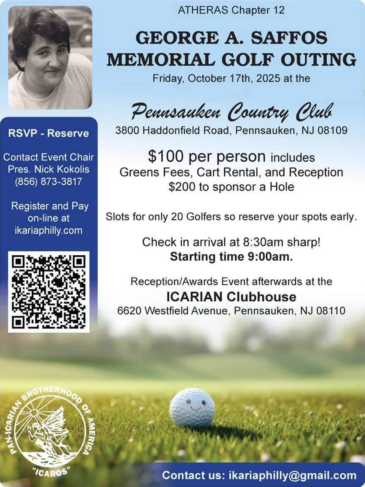 George A. Saffos Memorial Golf Outing – Oct 17