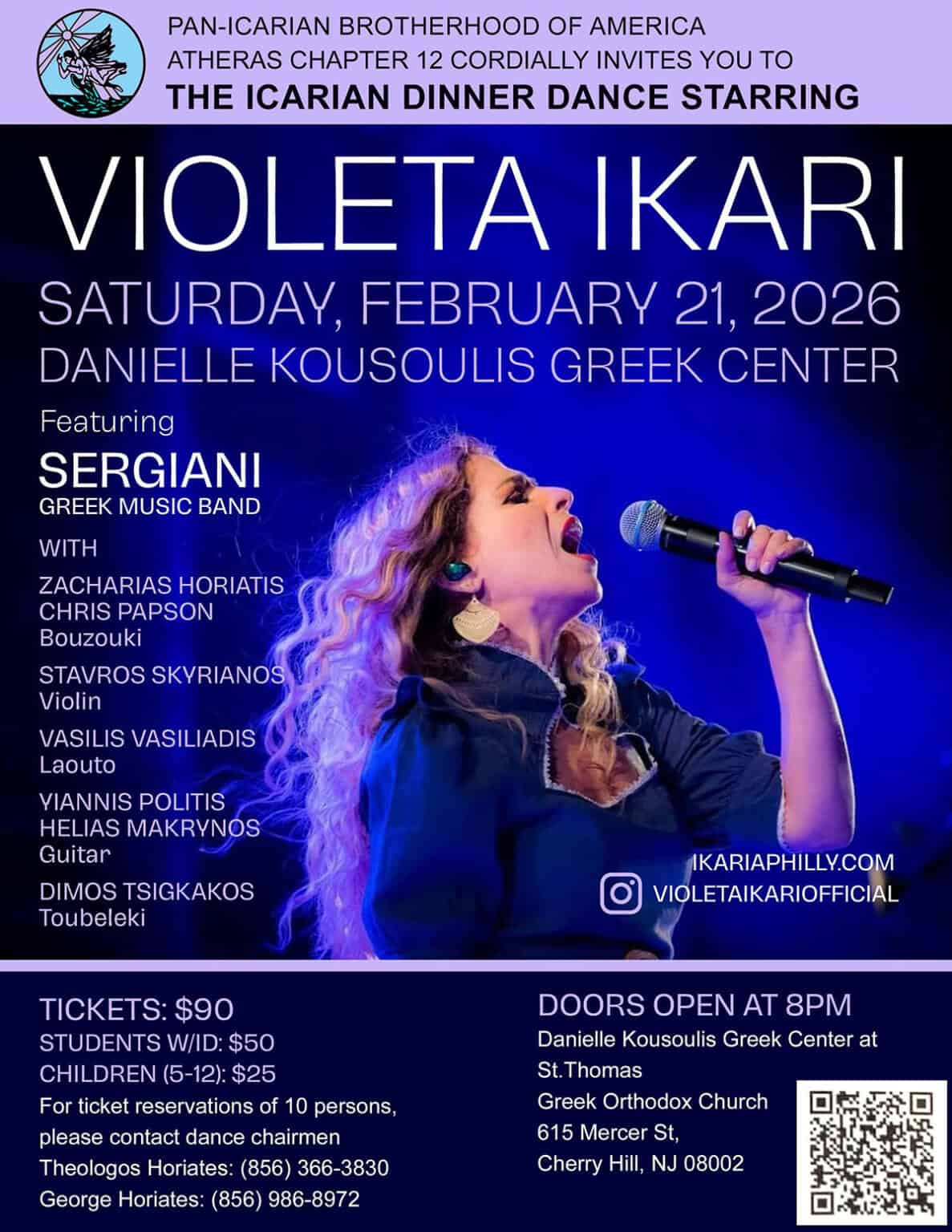 Icarian Dinner Dance Featuring Violeta Ikari To Be Held In Cherry Hill ...